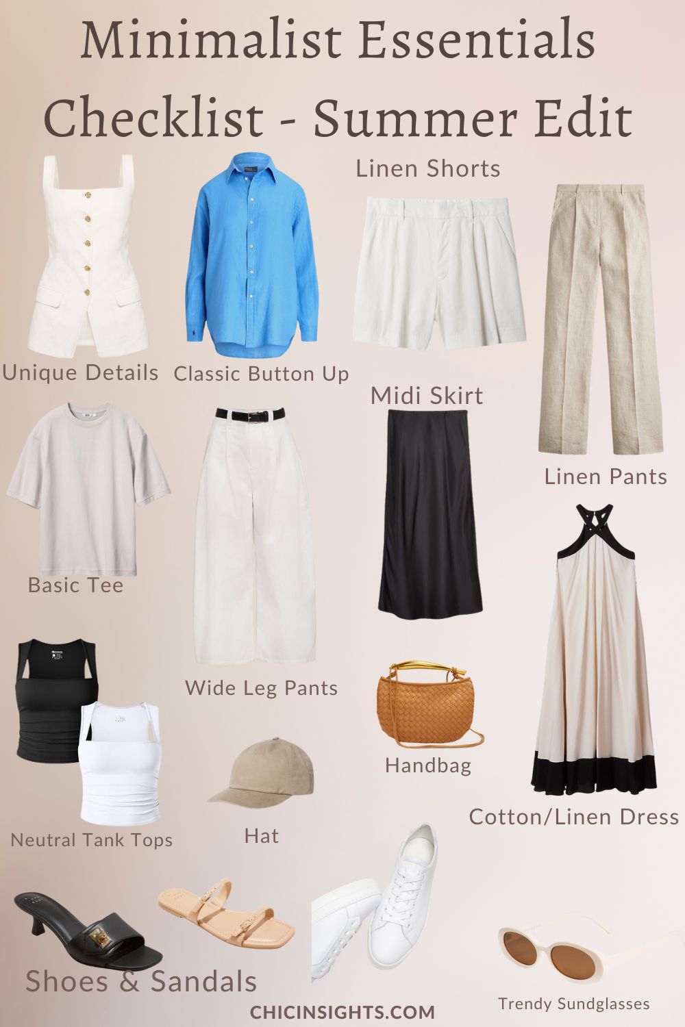 The Ultimate Minimalist Wardrobe Essentials You Need For Summer - Chic ...