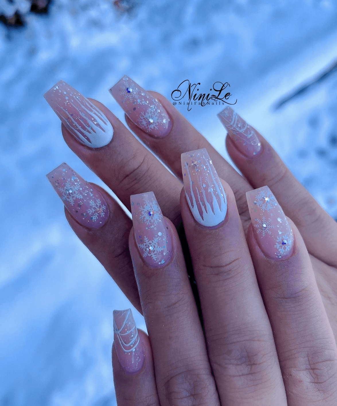 55 Wondrous Winter White Nail Designs You'll Absolutely Love - Chic ...